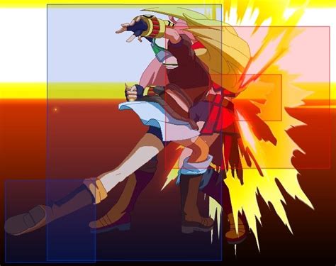 File BBTag Yang UnrelentingFire Hitbox Png Dustloop Wiki
