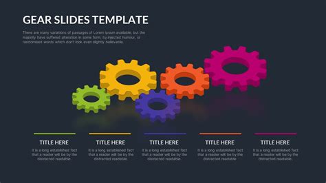 Gear Slide Template For PowerPoint SlideBazaar
