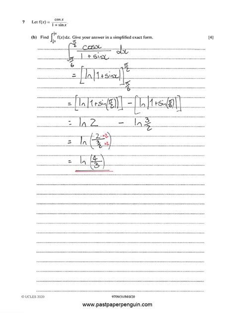 A Integration Of Trig Pdf