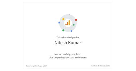 nitesh kumar on linkedin dive deeper into ga4 data and reports nitesh kumar skillshop