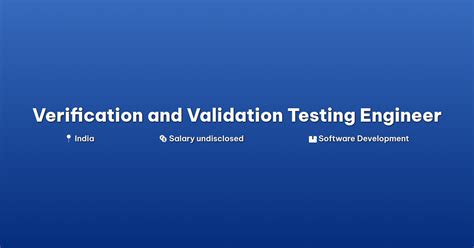 Verification And Validation Testing Engineer At Ceragon