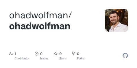 GitHub Ohadwolfman Ohadwolfman