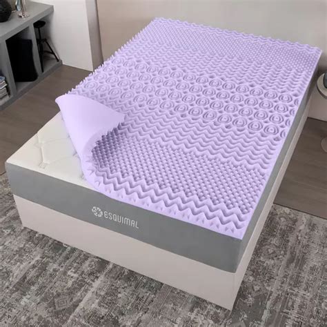Colchoneta De Memory Foam Con Gel Topper Esquimal Sobrecolchón 7