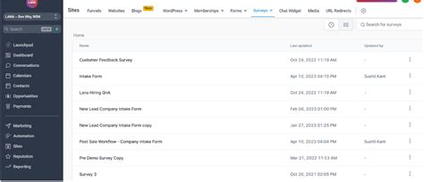 Forms And Survey Builder Create Custom Surveys Lana Software