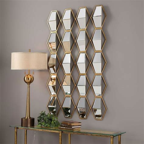 Jillian Mirrored Wall Art Uttermost Furniture Cart