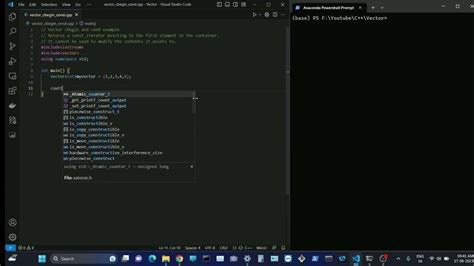 C Programming Vector Cbegin And Cend Shorts Programming Cpp Youtube