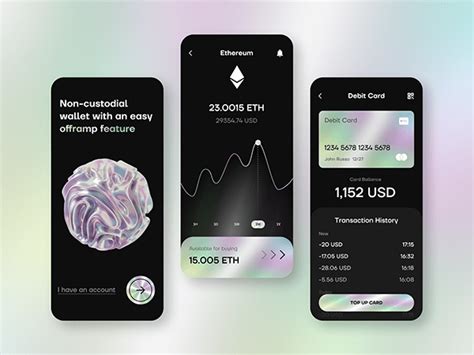 Web3 Crypto Wallet App With A Card Feature Uiux Design Behance