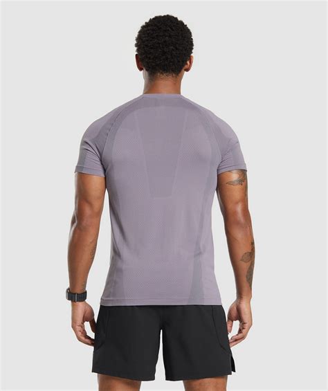 Gymshark Apex Seamless T Shirt Fog Purplegreyed Purple Gymshark