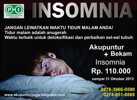 Terapi Insomnia Jogja ~ Klinik Akupuntur Bekam Hipnoterapi Jogja