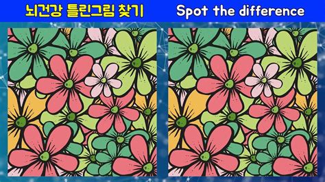 【틀린그림찾기치매예방】 뇌 건강을 위해 매일 집중력을 높여보세요 Youtube