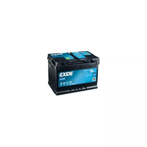 BATTERIE EXIDE START STOP AGM EK700 12V 70AH 760A Batteries Auto