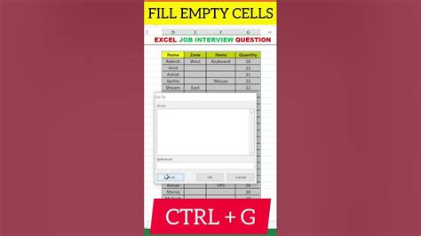 Excel Trick Quickly Fill Empty Cells In Seconds Exceltips Shorts Trending Microsoftexcel