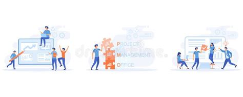 Workflow Organization Project Management Office Acronym Stock Vector Illustration Of Digital