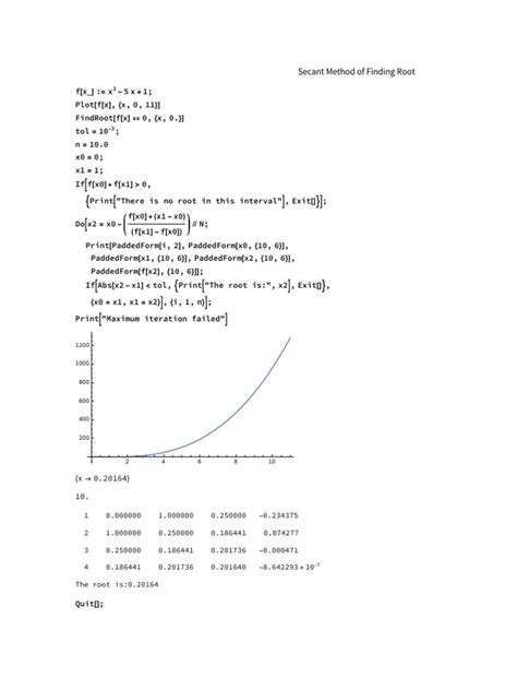 Secant Method Download Free Pdf Systems Analysis Mathematical