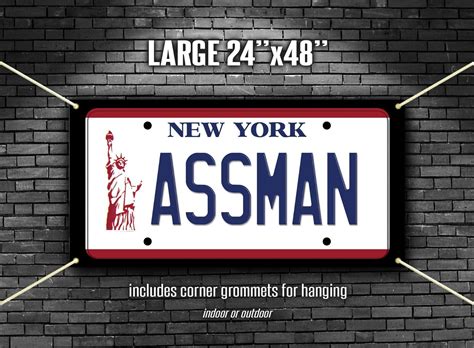 Seinfeld Kramer Assman New York License Plate Banner Poster Ebay
