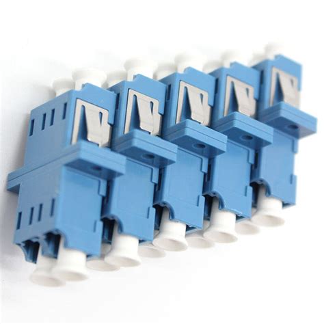 Fiber Optical Flange Coupler Lc Lc Duplex Coupler Connector Single Mode Plastic Duplex Optical