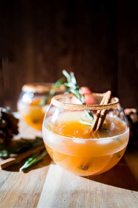 Toasted Apple Cider Bourbon Smash Holiday Bourbon Cocktail