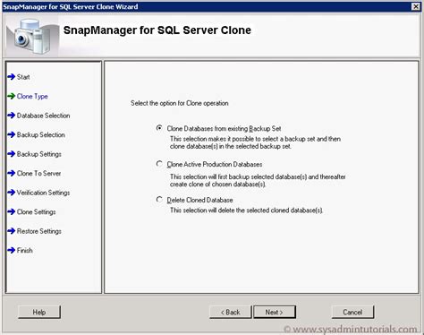 Snapmanager For Sql Clone Wizard