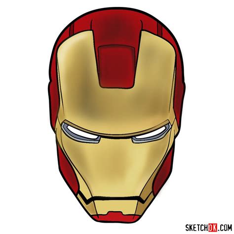 Iron Man Face Drawing Images Iron Man Face Easy Draw Drawing Mask