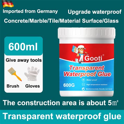 G With Brush Super Waterproof Sealant Glue Flexible Rubber Coating Roof Sealant Water Proof