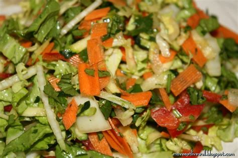 Move Eat Healthy Live Better Spicy Napa Cabbage Salad With Cumin