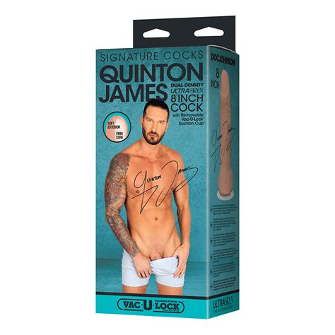 Signature Cocks Quinton James Ultraskyn 8 In Dual Density Dildo With