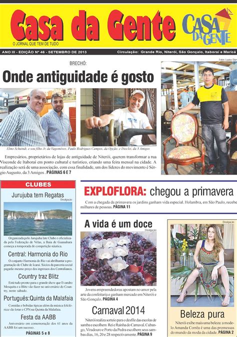 Jornal Casa da Gente Leia a versão completa do Jornal Casa da Gente setembro