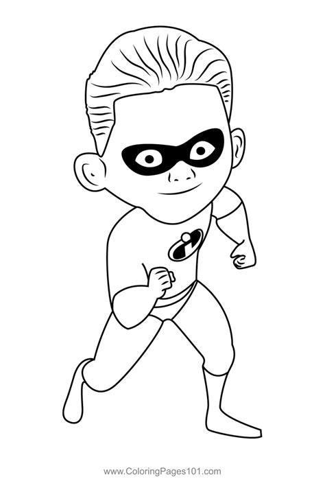 Printable Coloring Pages Dash Parr The Incredibles Ready For Download
