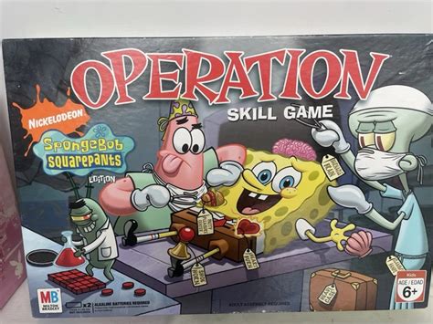 Rare Mb Games Spongebob Squarepants Operation Skill Game 2007 Complete And Tested £39 00 Picclick Uk