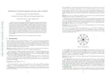 Subdivisions In Dicritical Digraphs With Large Order Or Digirth