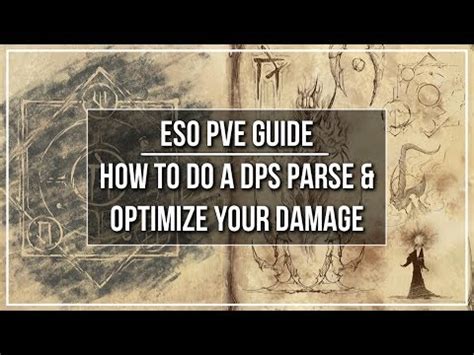 How To Do A DPS Parse Optimize Your Damage Champion Points Elder Scrolls Online
