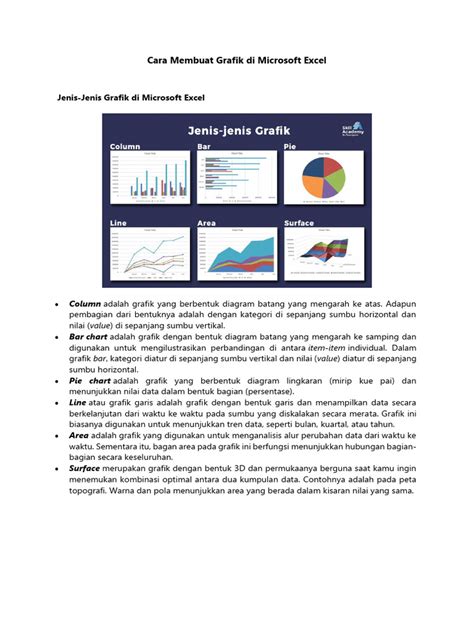 Cara Membuat Grafik Di Microsoft Excel Pdf