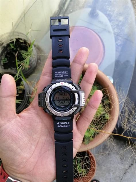 Vintage Casio Protrek PRT 40 Triple Sensor Japan Men S Fashion