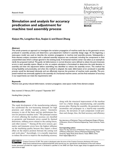Pdf Simulation And Analysis For Accuracy Predication And Adjustment