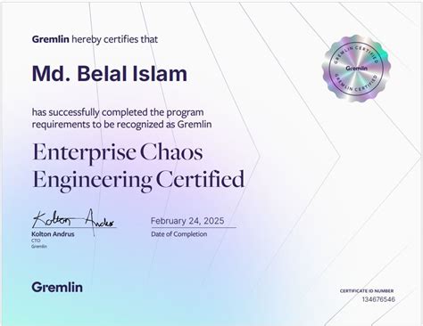 Devops Cloudinfrastructure Chaosengineering Gremlin Techinnovation… Md Belal Islam