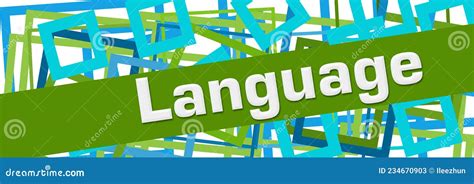 Language Green Blue Squares Texture Stock Illustration Illustration Of Class Education 234670903