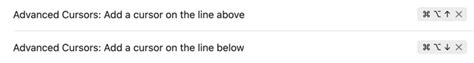 Alt Up Alt Down To Get Multiple Cursors Like Vs Code By