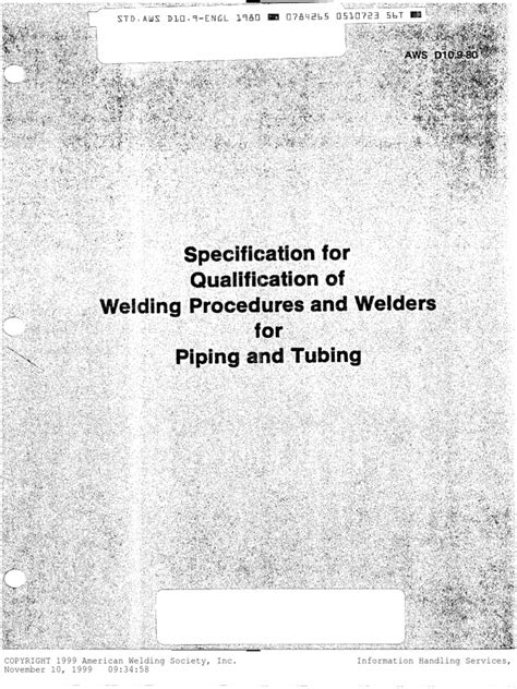 Aws D10 9 Pdf Trade Associations Non Profit Organizations