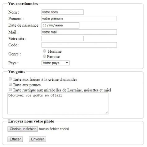 La Validation De Formulaire Avec Html5 Apcpedagogie