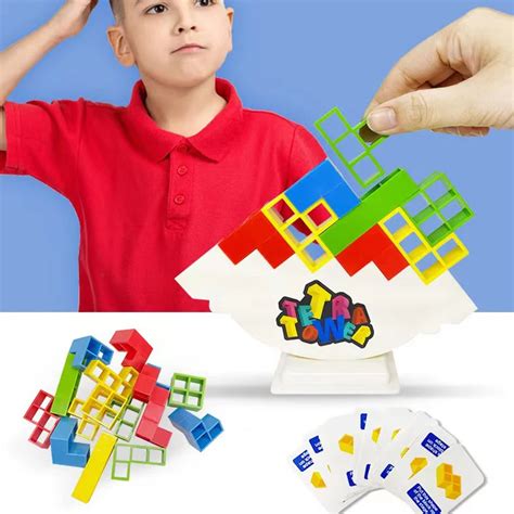 Hot Stacking Blocks Tetra Tower Balance Game Stacking Building Blocks