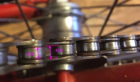 Bike Chain Link Dimensions