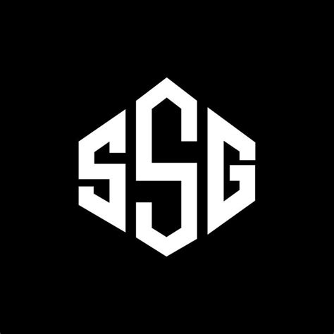 Ssg Letter Logo Design With Polygon Shape