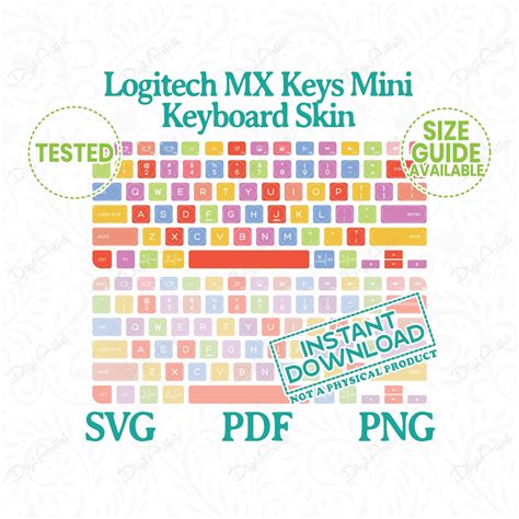 Logitech Mx Keys Mini Cute Keyboard Stickers By Digiartist Store Pack