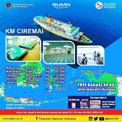 Kapal Pelni CIREMAI Jadwal Harga Tiket Juni 2021