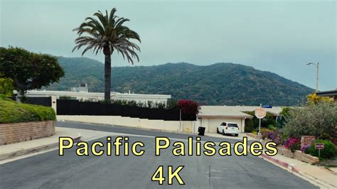 Relaxing Drive In Pacific Palisades Los Angeles California Asmr 4k
