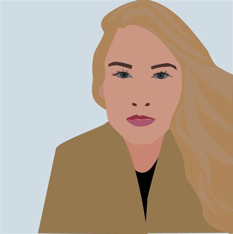 Chica Con Ojos Azules Ilustración Vector Sobre Fondo Blanco 13514387