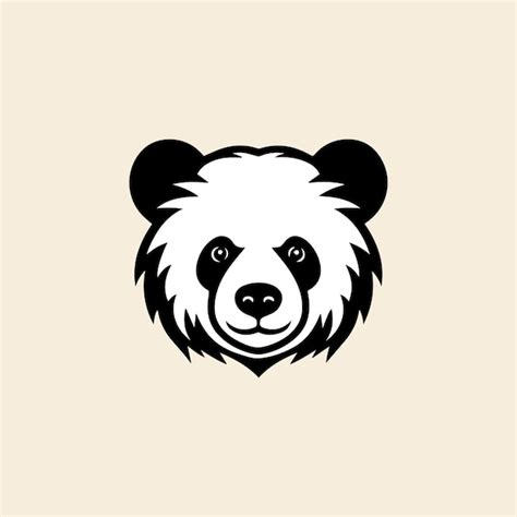 Plantilla de diseño de vector de logotipo de cabeza de oso Vector Premium