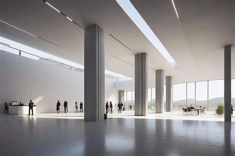 Premium Photo Conceptual Architecture Column Between Space For Defined Function Of Space