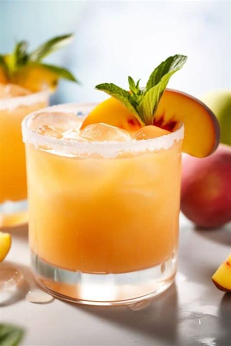 The Best Peach Margarita Becentsational