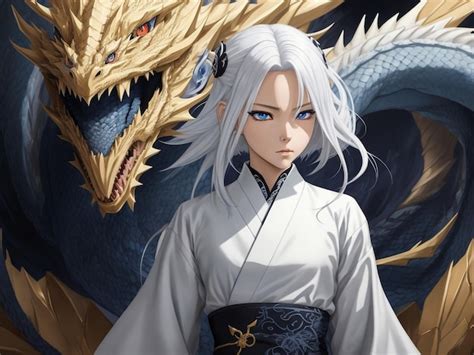 Premium Photo Cartoon Artistic Image Of Demonios Hunter White Haori